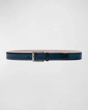 Magnanni Magnanni Vega Leather Belt Royal