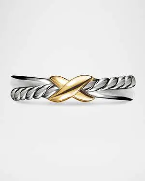 David Yurman Petite X Ring - Gold