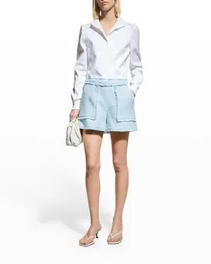 Cinq À Sept Allen Boucle Short Dream Blue