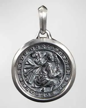 David Yurman St. Christopher Sterling Pendant - Silver