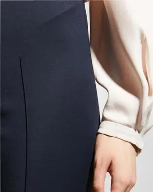 Akris Melissa Techno Slim Pants - Navy