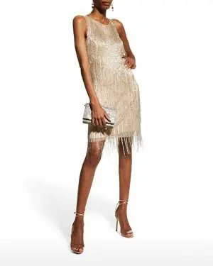 white christmas dresses Stretch Sequin Sleeveless Cowl Neck Gown With Gathered Details In Champagne  Silver-Champagne/Silver / Regular / 0