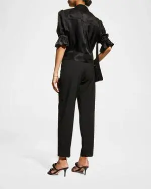 Cinq À Sept Holly Sateen Jacket - Black