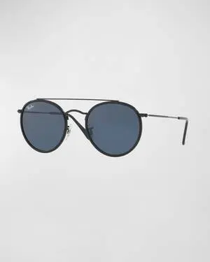 Ray-ban Ray-Ban Round Metal Sunglasses Black Pattern