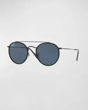 Ray-ban Round Metal Sunglasses - Black Pattern