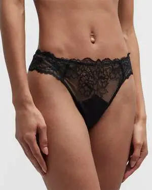 Lise Charmel Sublime En Dentelle Lace Thong Black