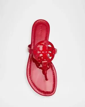 Tory Burch Tory Burch Miller Patent Leather Sandals Red