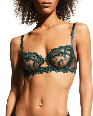 Lise Charmel Dressing Floral Demi-cup Bra Dressing Aloe