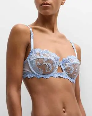 Lise Charmel Dressing Floral Demi-cup Bra Dressing Ciel