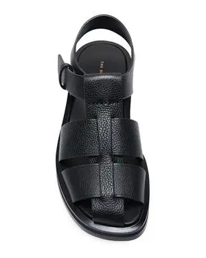 THE ROW Fisherman Woven Sandals - Black