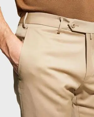 Zanella Zanella Parker Wool Trousers Dark Beige