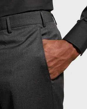 Zanella Zanella Parker Wool Trousers Dark Grey