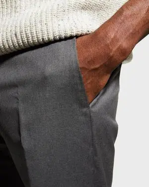 Zanella Zanella Parker Wool Trousers Medium Grey
