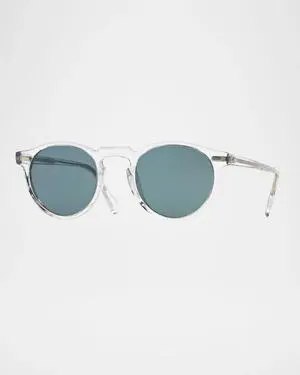 Oliver Spencer Oliver Peoples Round Sunglasses Crystal
