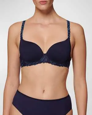 Simone Perele Andora 3d Convertible Plunge Bra Midnight