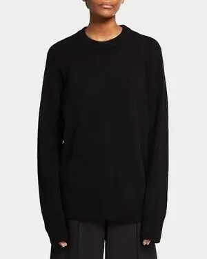 THE ROW THE ROW Sibem Wool-Cashmere Sweater Black