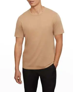 Vince Men & Apos;s Garment-dyed Crewneck T-shirt New Camel