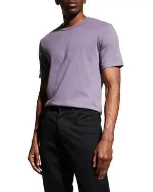 Vince Men & Apos;s Garment-dyed Crewneck T-shirt Washed Barrymore