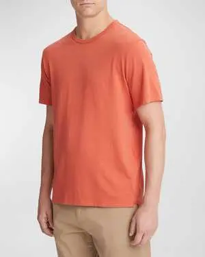Vince Men & Apos;s Garment-dyed Crewneck T-shirt Washed Desert Sky