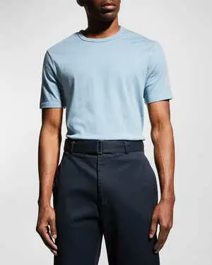 Vince Men & Apos;s Garment-dyed Crewneck T-shirt Washed Highwater