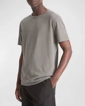 Vince Men & Apos;s Garment-dyed Crewneck T-shirt Washed Iron