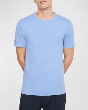 Vince Men & Apos;s Garment-dyed Crewneck T-shirt Washed Periwinkle