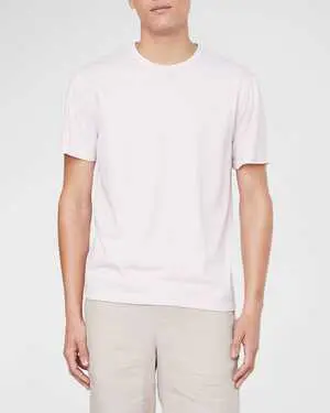 Vince Men & Apos;s Garment-dyed Crewneck T-shirt Washed Rose Quart