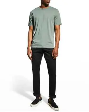Vince Men & Apos;s Garment-dyed Crewneck T-shirt Wshed Jensen Sage