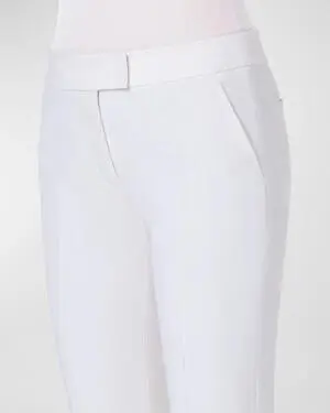 Akris Akris Punto Frankie Stretch-Cotton Pants Cream
