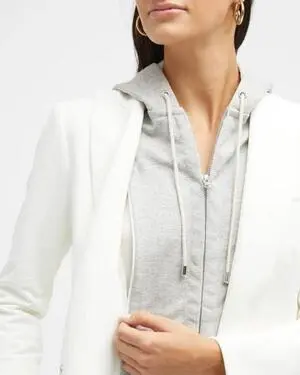 Veronica Beard Veronica Beard Knit Dickey Light Gray