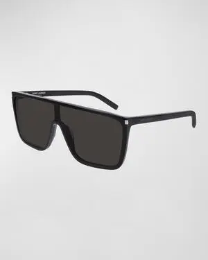 Saint Laurent Mask Shield Sunglasses - Black
