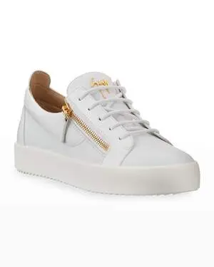 GIUSEPPE ZANOTTI Giuseppe Zanotti London Leather Low-Top Sneakers White