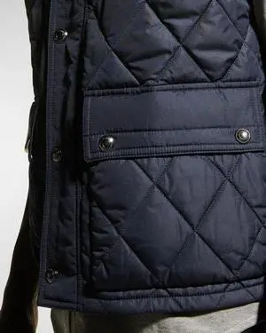 Ralph Lauren Purple Label Apos;s Leyland Quilted Vest - Navy