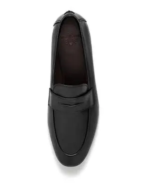 BOUGEOTTE Flâneur Leather Penny Loafers - Black