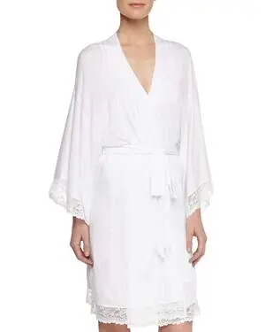 Eberjey Colette Kimono Robe - White