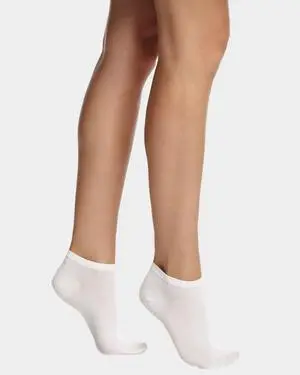 Wolford Knit Slip Invisible Socks - White