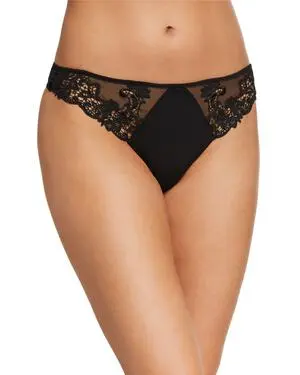 Simone Perele Saga Lace Thong Black Pattern