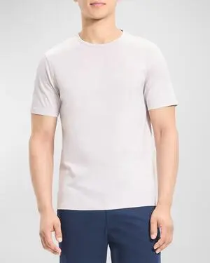 Theory Men & Apos;s Precise Luxe Cotton Short-sleeve Tee Vapor
