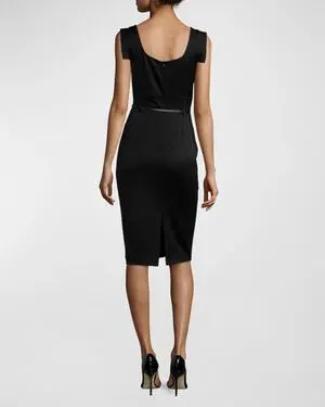 Black Halo Jackie O Sleeveless Sheath Dress - Black