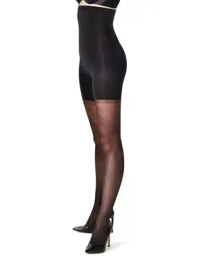 Spanx High-waisted Shaping Sheers Black
