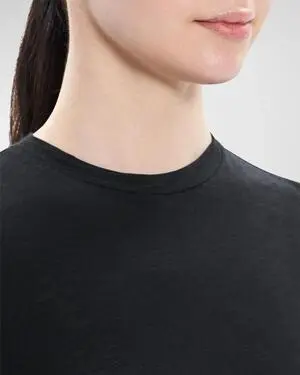 Theory Theory Tiny Tee 2 Nebulous Organic Cotton Top Black