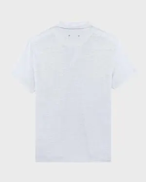 Vilebrequin Apos;s Pyramid Linen Polo Shirt - White