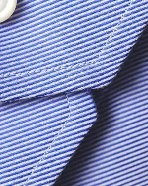 Eton Contemporary-fit Cavalry Twill Dress Shirt - Navy