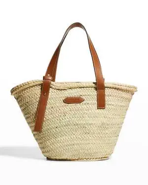 Poolside The Essaouira Medium Straw Tote Bag - Natural