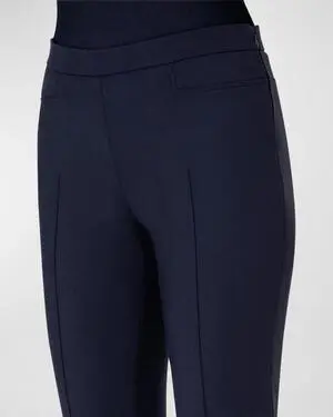 Akris Franca Mid-rise Cropped Pants - Navy