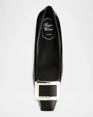 ROGER VIVIER Decollette Belle Vivier Patent Pumps - Black
