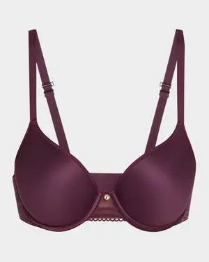 Chantelle C Jolie Memory Foam T-shirt Bra Aubergine