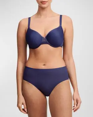 Chantelle C Jolie Memory Foam T-shirt Bra Blue Danube