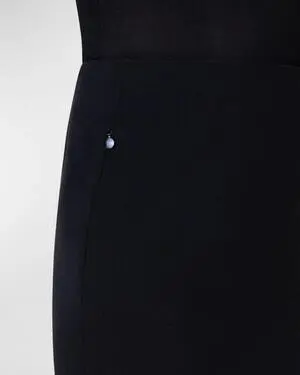 Akris Stretch Jersey Mini Skirt - Black