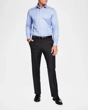 Brioni Tigullio Wool Trousers - Gray